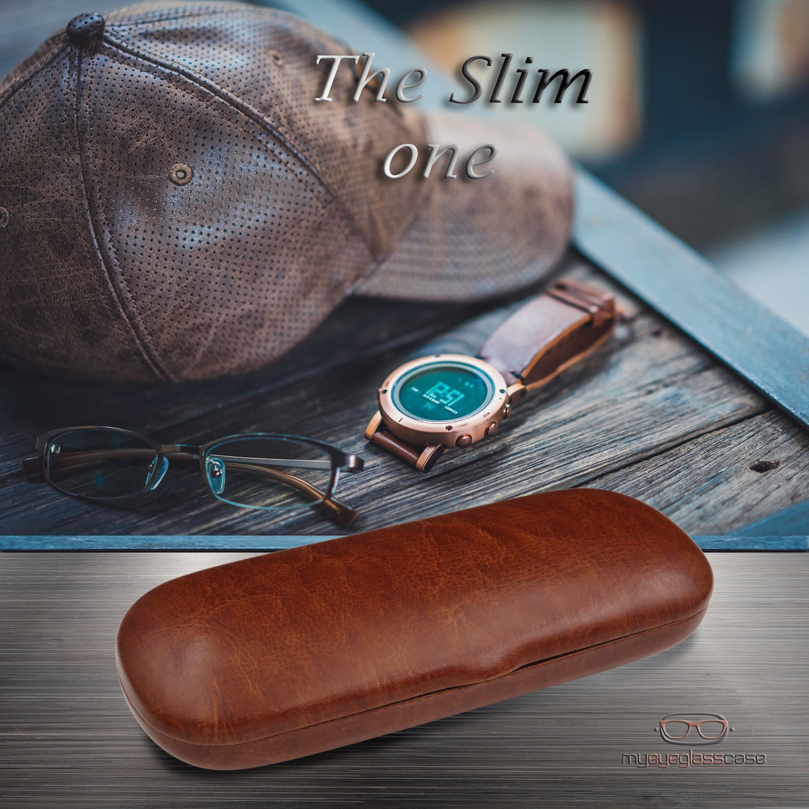 Small Hard Eyeglass Case for Men Slim Eyeglass Case With - Etsy