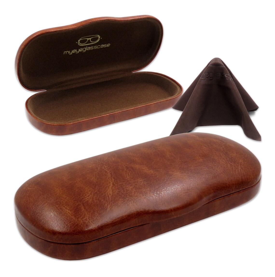 MyEyeglassCase Small Hard eyeglass case with Drawstring Pouch | Etsy