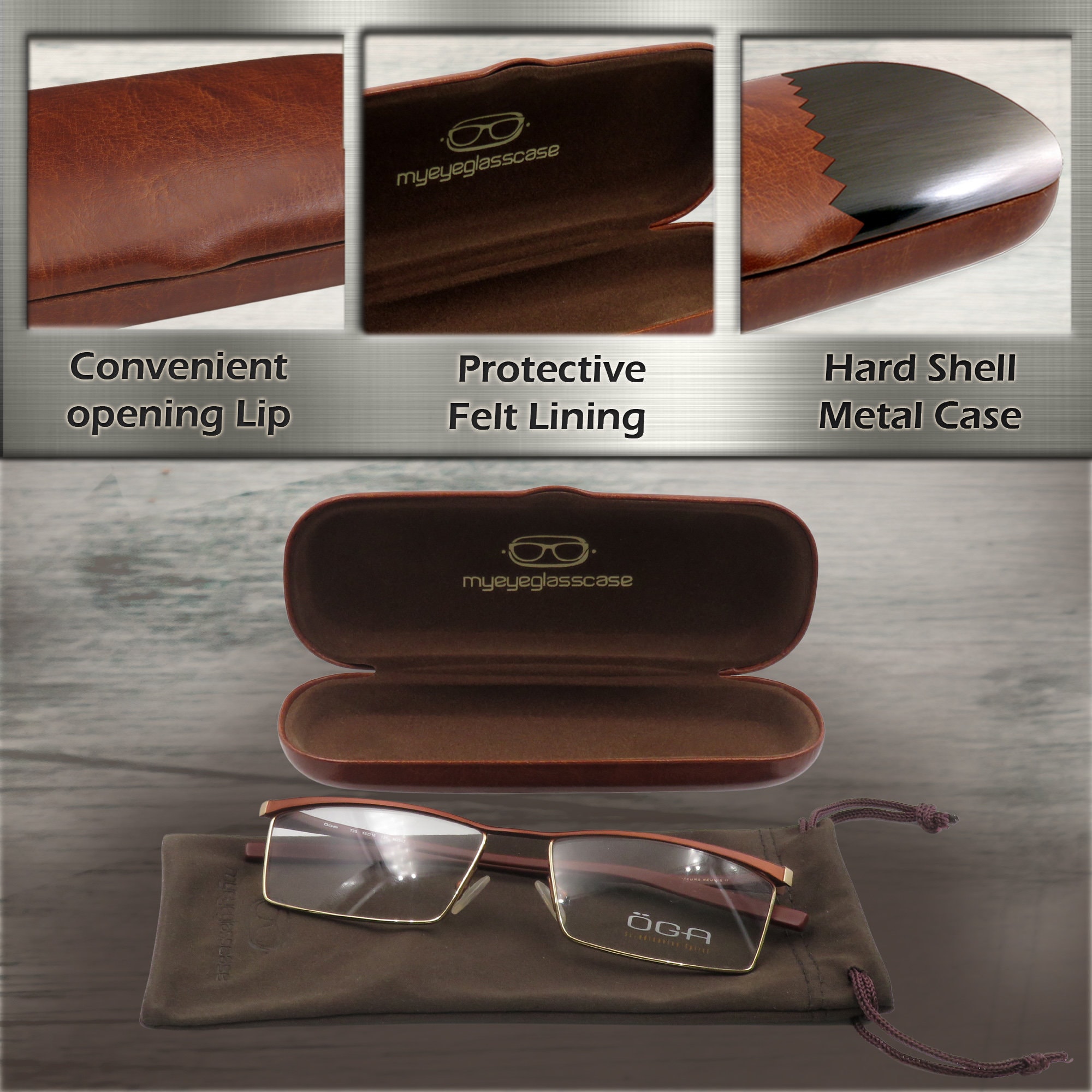 Small Hard Eyeglass Case for Men Slim Eyeglass Case With - Etsy