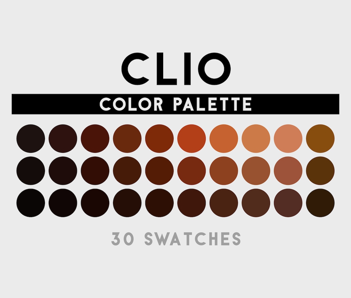 Clio Color Palette, Procreate, Photoshop, Illustrator (digital Download ...