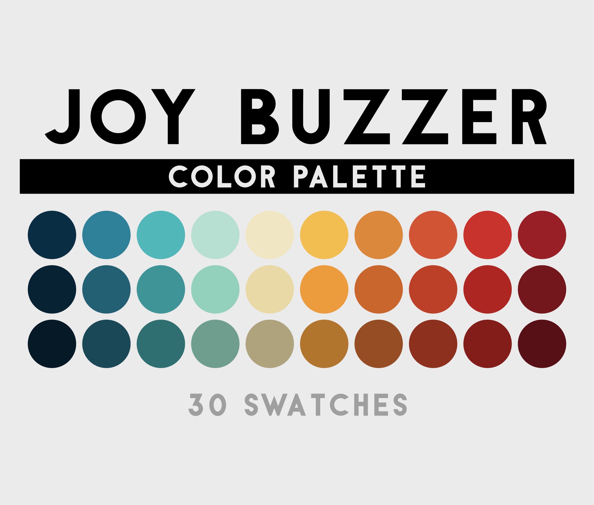 Joy Buzzer Color Palette for Procreate, Adobe Photoshop, Adobe ...