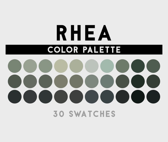 Rhea Color Palette for Procreate Adobe Photoshop Adobe | Etsy
