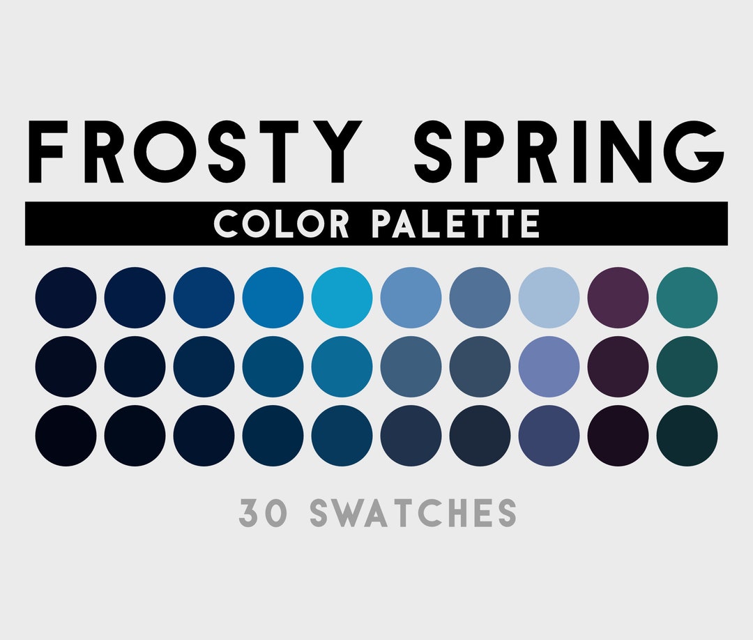 Frosty Spring Color Palette for Procreate, Adobe Photoshop, Adobe ...