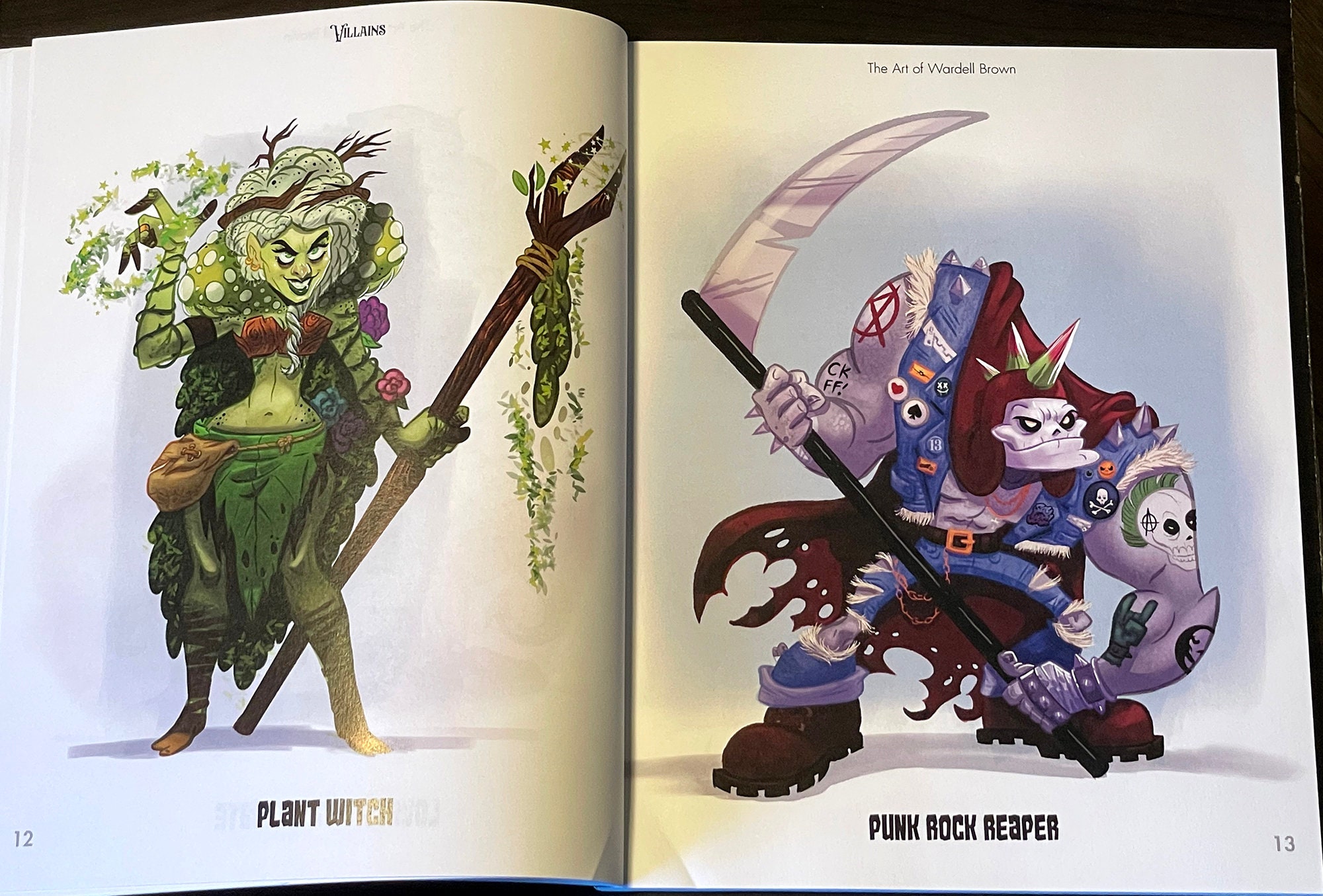 Villains: the Art of Wardell Brown (signed) - Etsy