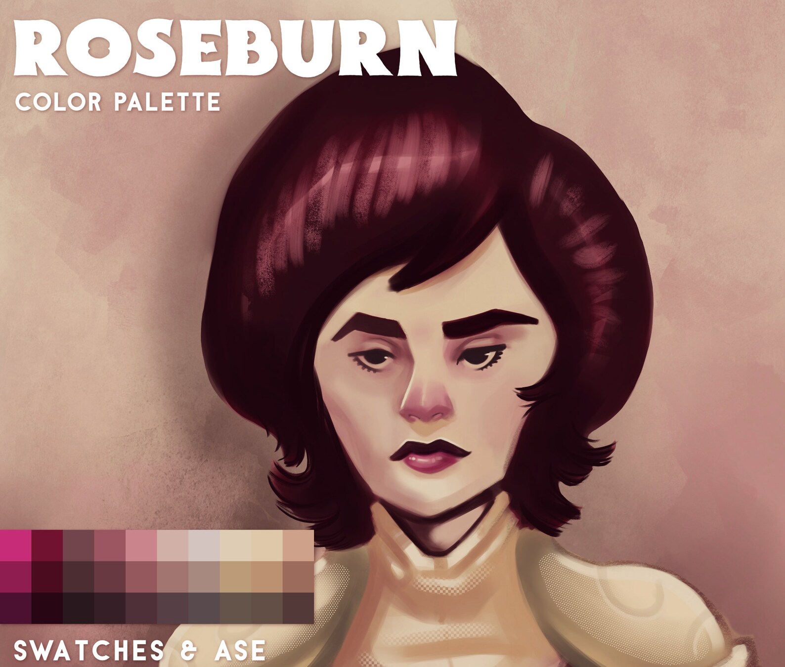 Roseburn Color Palette for Procreate, Adobe Photoshop, Adobe ...