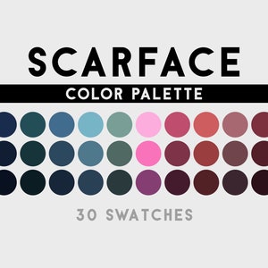 Scarface Color Palette for Procreate, Photoshop, Illustrator (digital ...