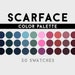 Scarface Color Palette for Procreate, Photoshop, Illustrator (digital ...
