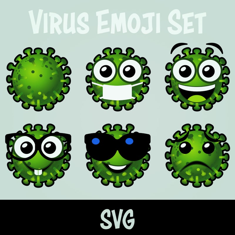 Virus Svg - Etsy