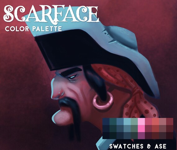 Scarface Color Palette for Procreate Adobe Photoshop Adobe - Etsy