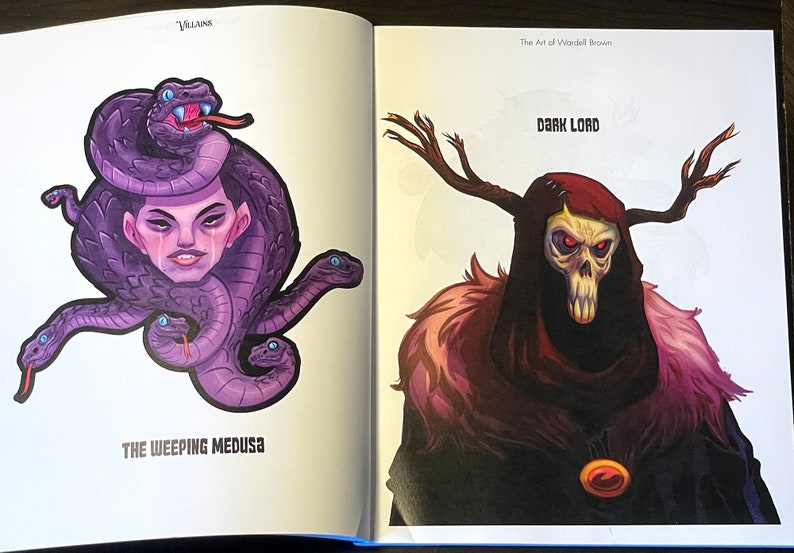 Villains: the Art of Wardell Brown (signed) - Etsy