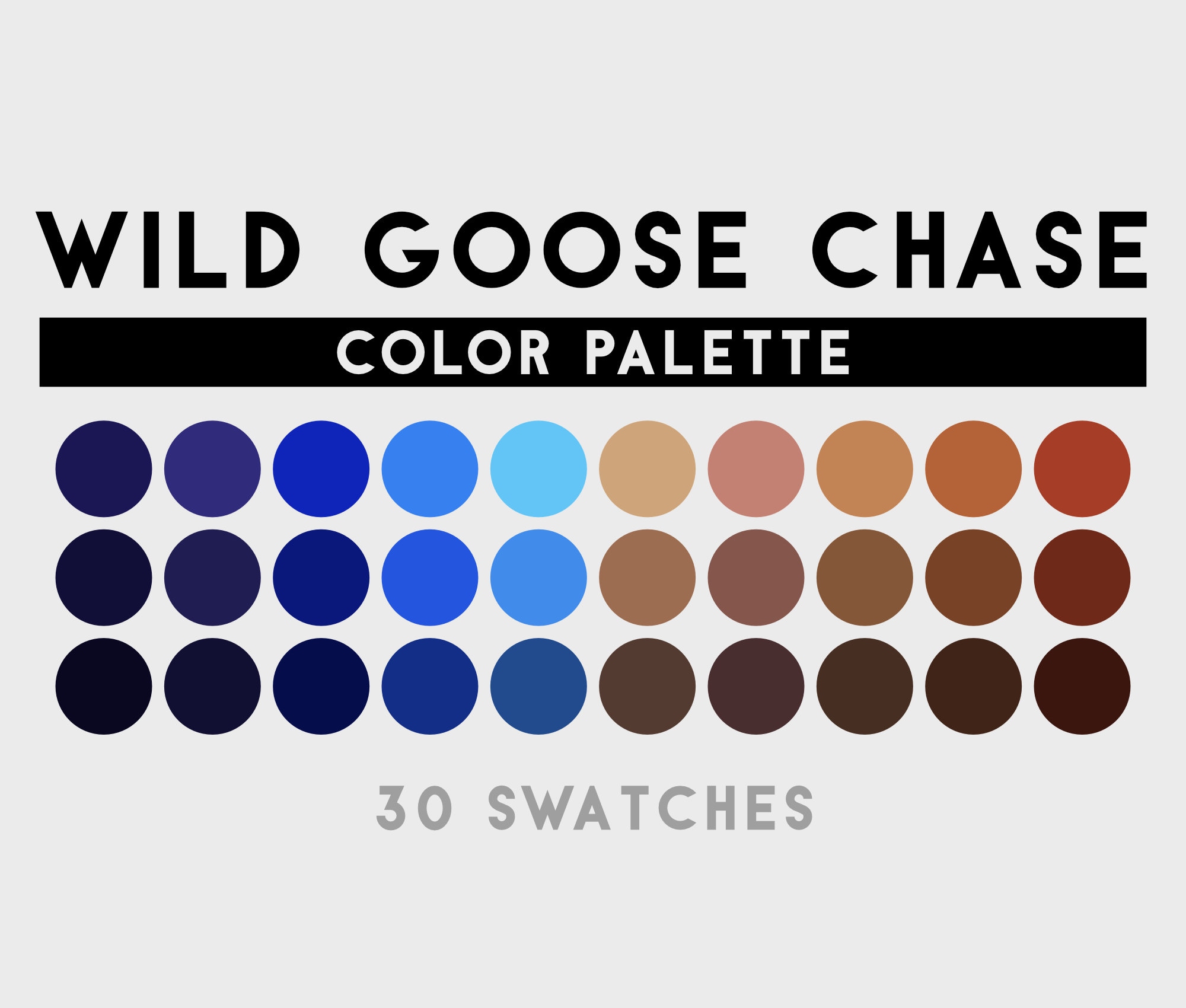 Wild Goose Chase Color Palette for Procreate, Photoshop, Illustrator ...