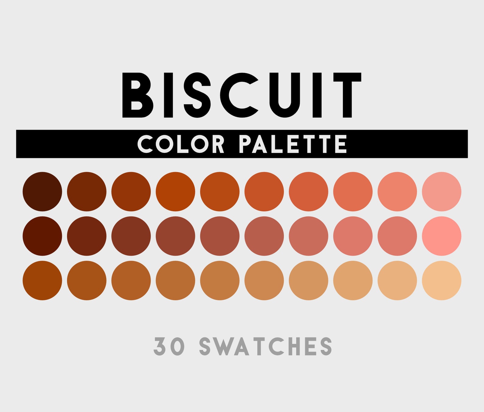 Biscuit Color Palette for Procreate, Adobe Photoshop, Adobe Illustrator ...