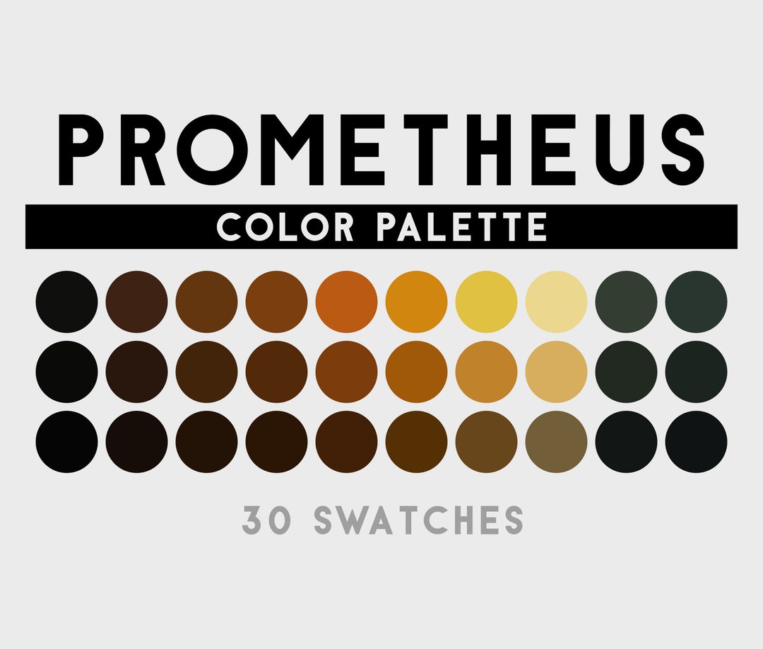 Prometheus Color Palette for Procreate, Adobe Photoshop, Adobe ...