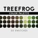 Treefrog Color Palette for Procreate, Adobe Photoshop, Adobe ...