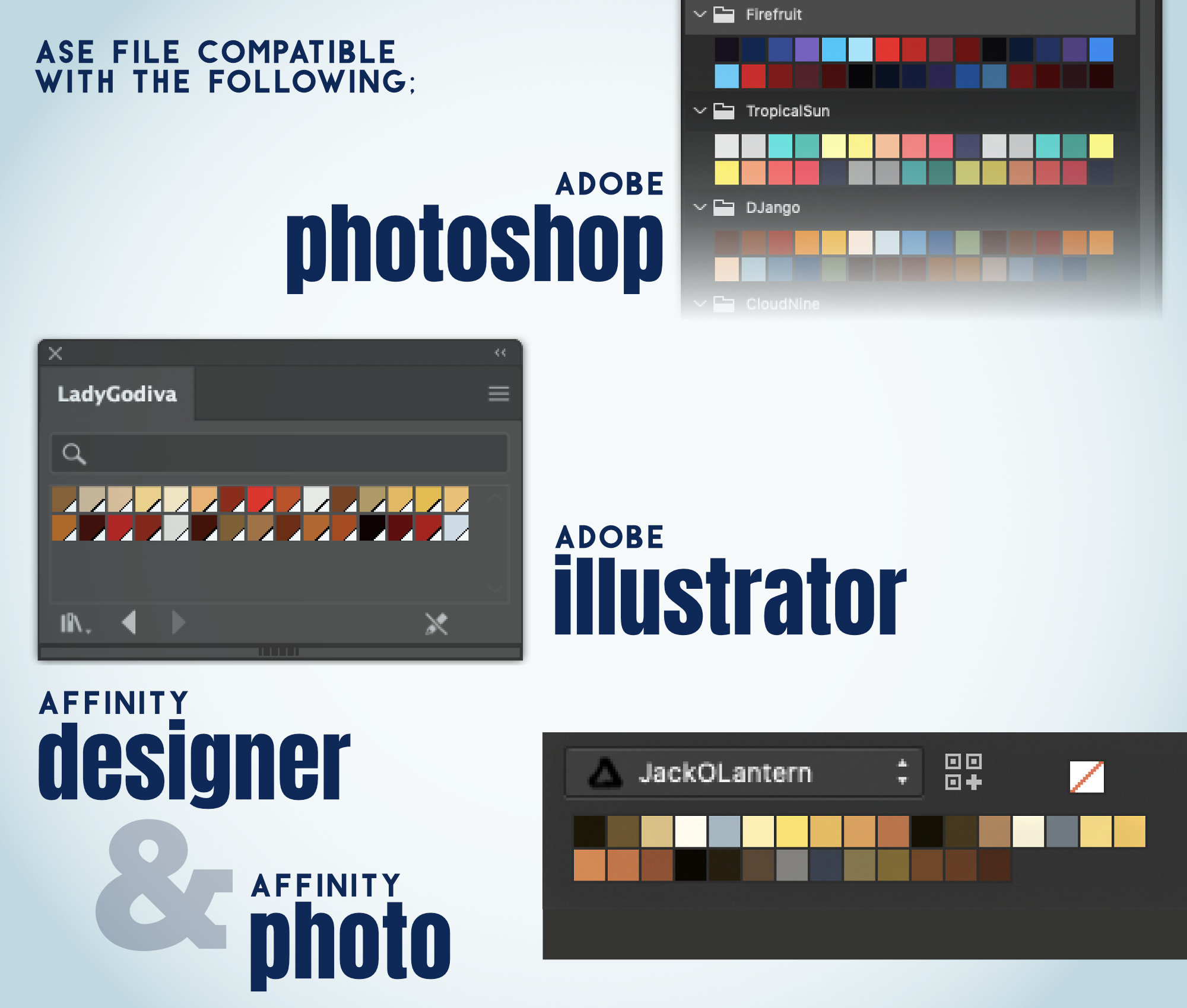 Rhea Color Palette for Procreate, Adobe Photoshop, Adobe Illustrator ...