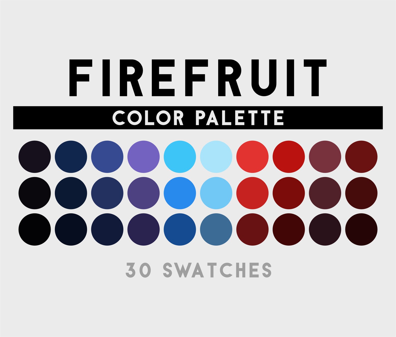 Firefruit Color Palette for Procreate, Adobe Photoshop, Adobe ...