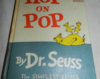 Dr. Seuss Hop on Pop Book Cover in Red Yard
