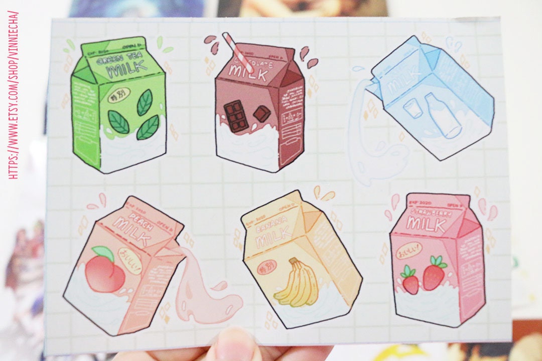 Milk Vinyl A6 Sticker Sheet - Etsy