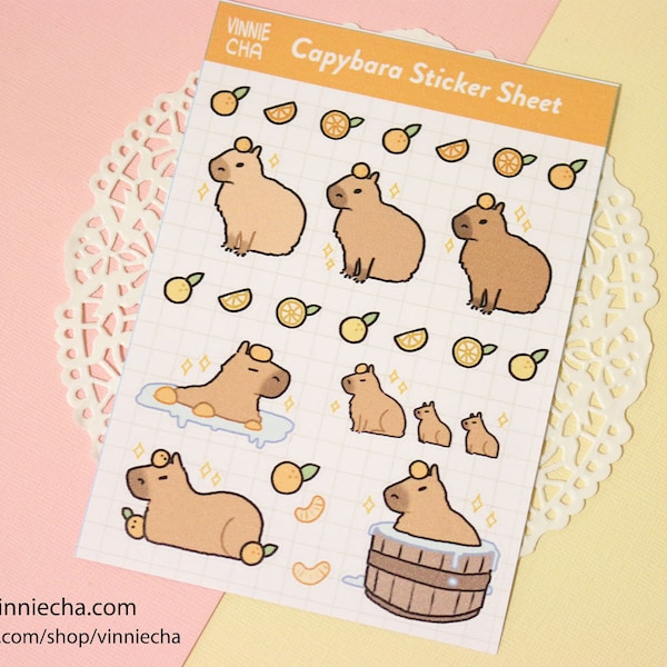 Capybara Sticker - Etsy