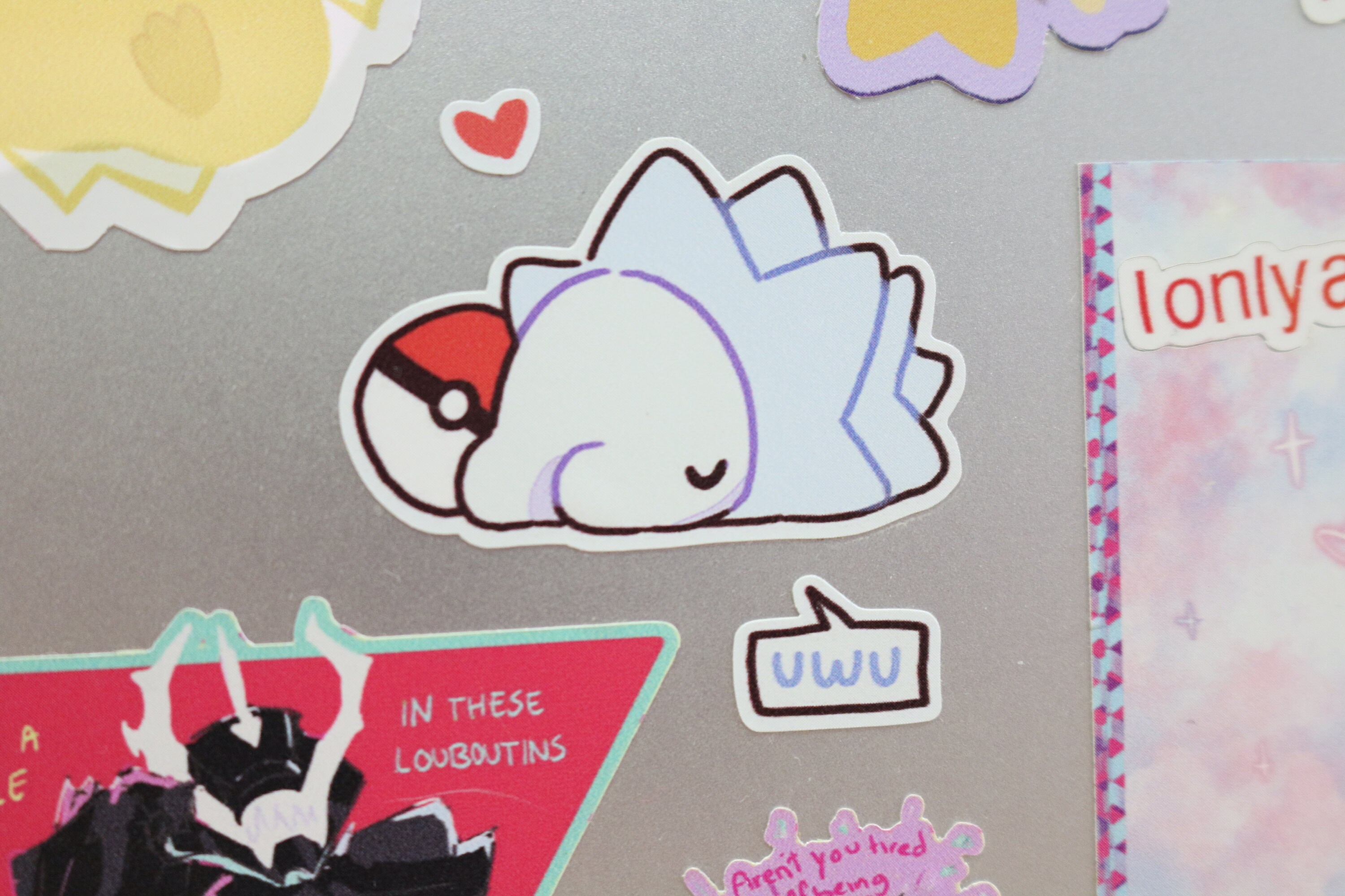 Pokmeon Snom Vinyl Sticker Sheet - Etsy