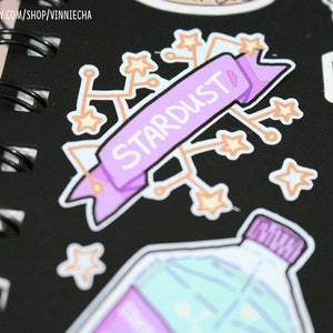 Stardust A6 Vinyl Sticker Sheet - Etsy