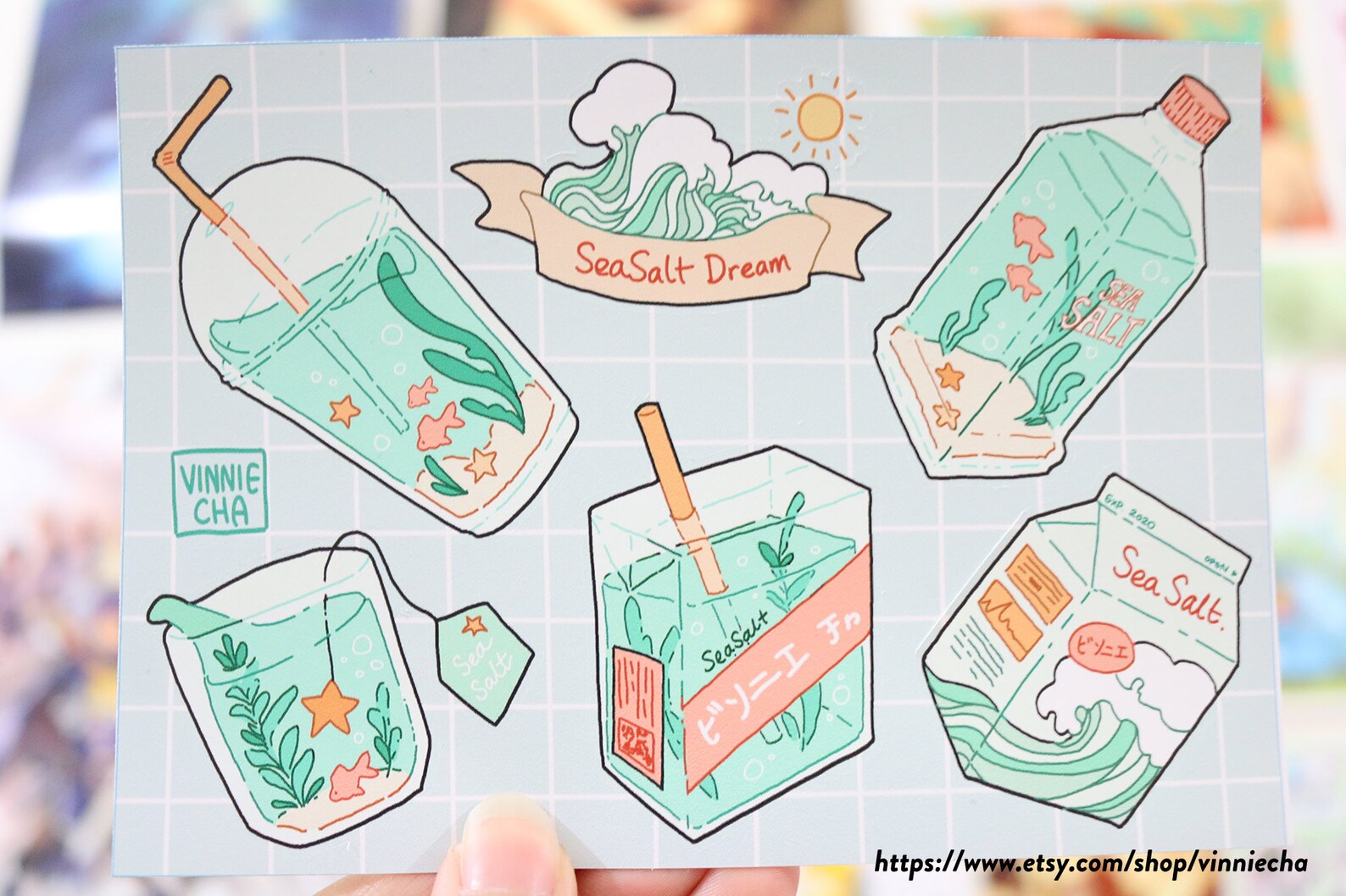 Sea Salt Dream A6 Sticker Sheet | Etsy
