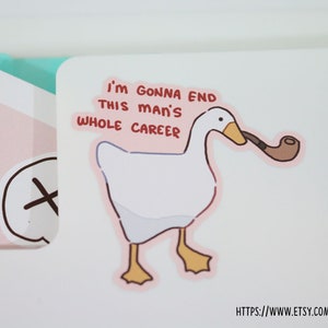 Untitled Goose Game Vinyl Stickers Set B - Etsy
