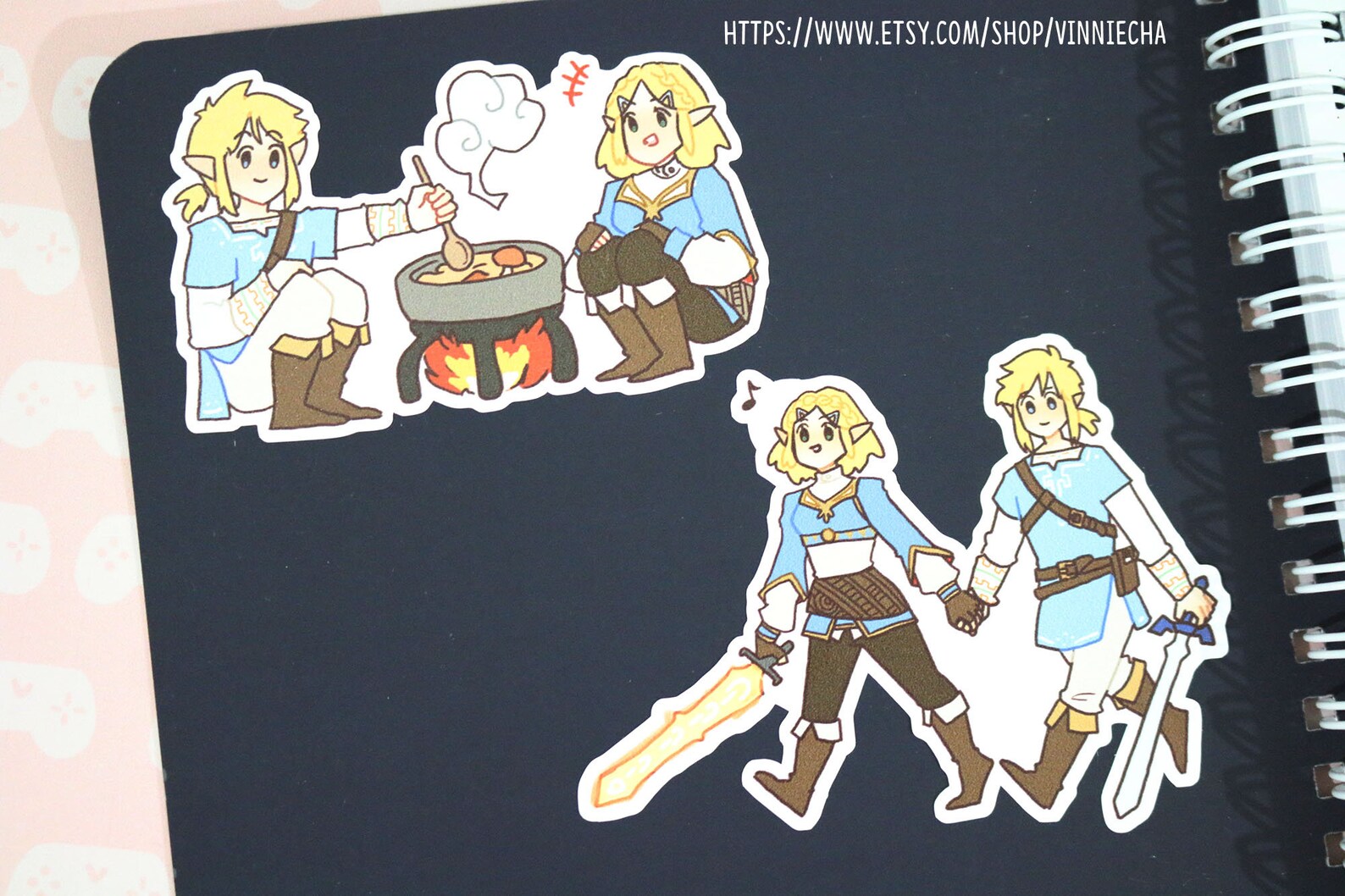 Botw: Link & Zelda Stickers - Etsy
