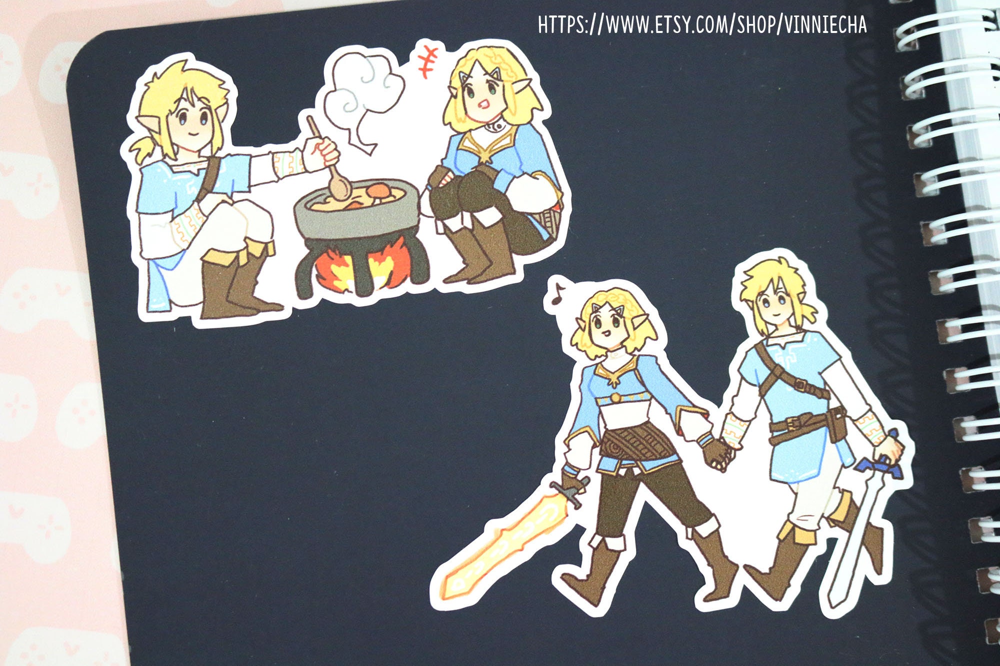 Botw: Link & Zelda Stickers - Etsy Australia