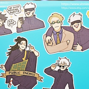 Cursed Anime Vinyl Sticker Set B - Etsy