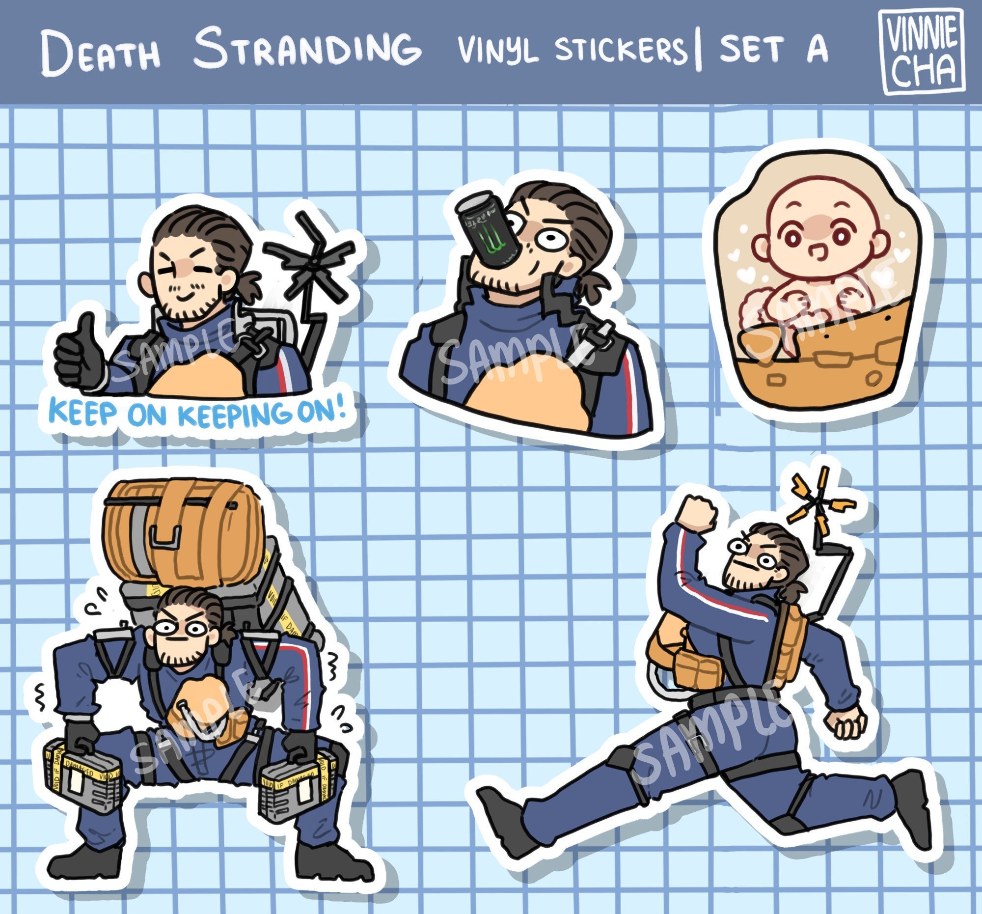 Death Stranding Vinyl Stickers Set A - Etsy Australia