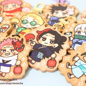 Cursed Anime Wooden Festival Charms - Etsy