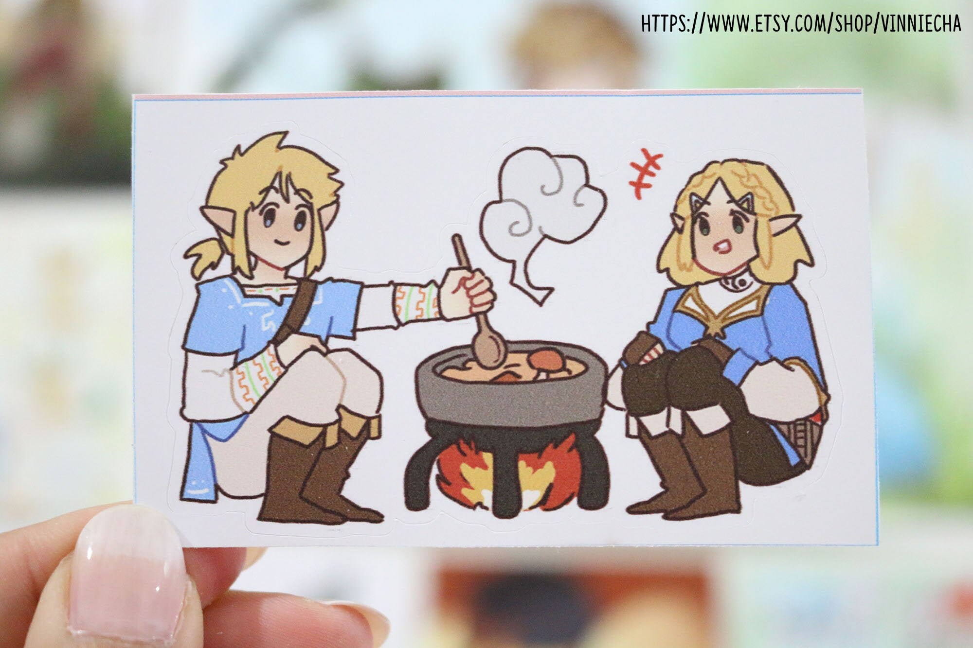 Botw: Link & Zelda Stickers | Etsy