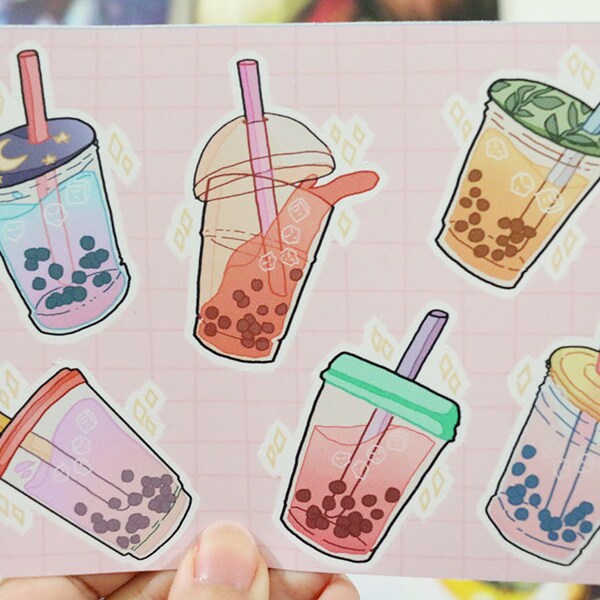 Bubble Tea Stickers - Etsy Australia