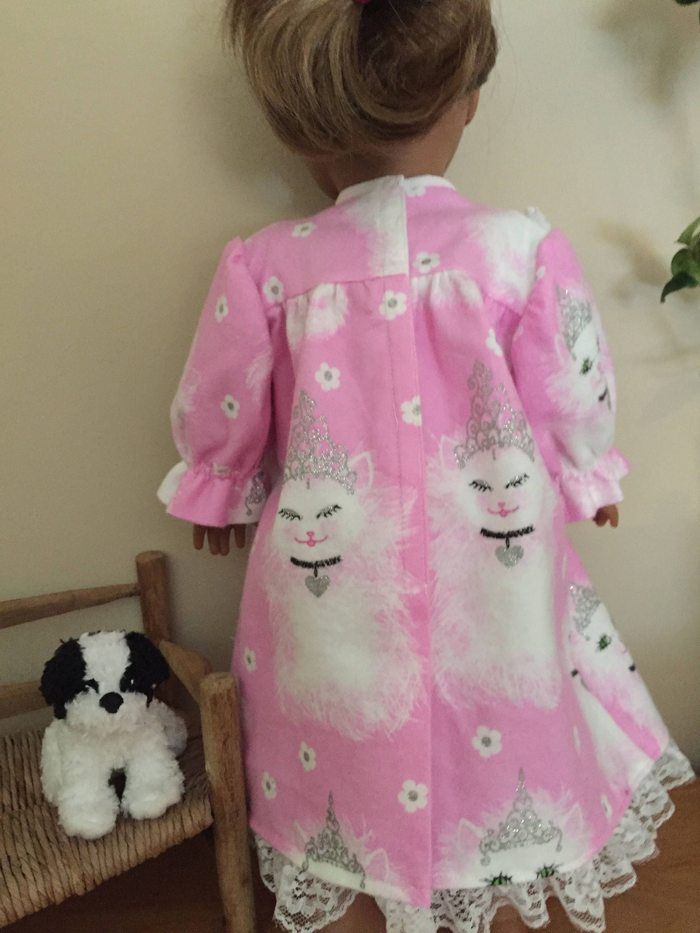 18 Inch Doll Nightie Flannel Doll Nightie Doll Nightgown - Etsy Singapore