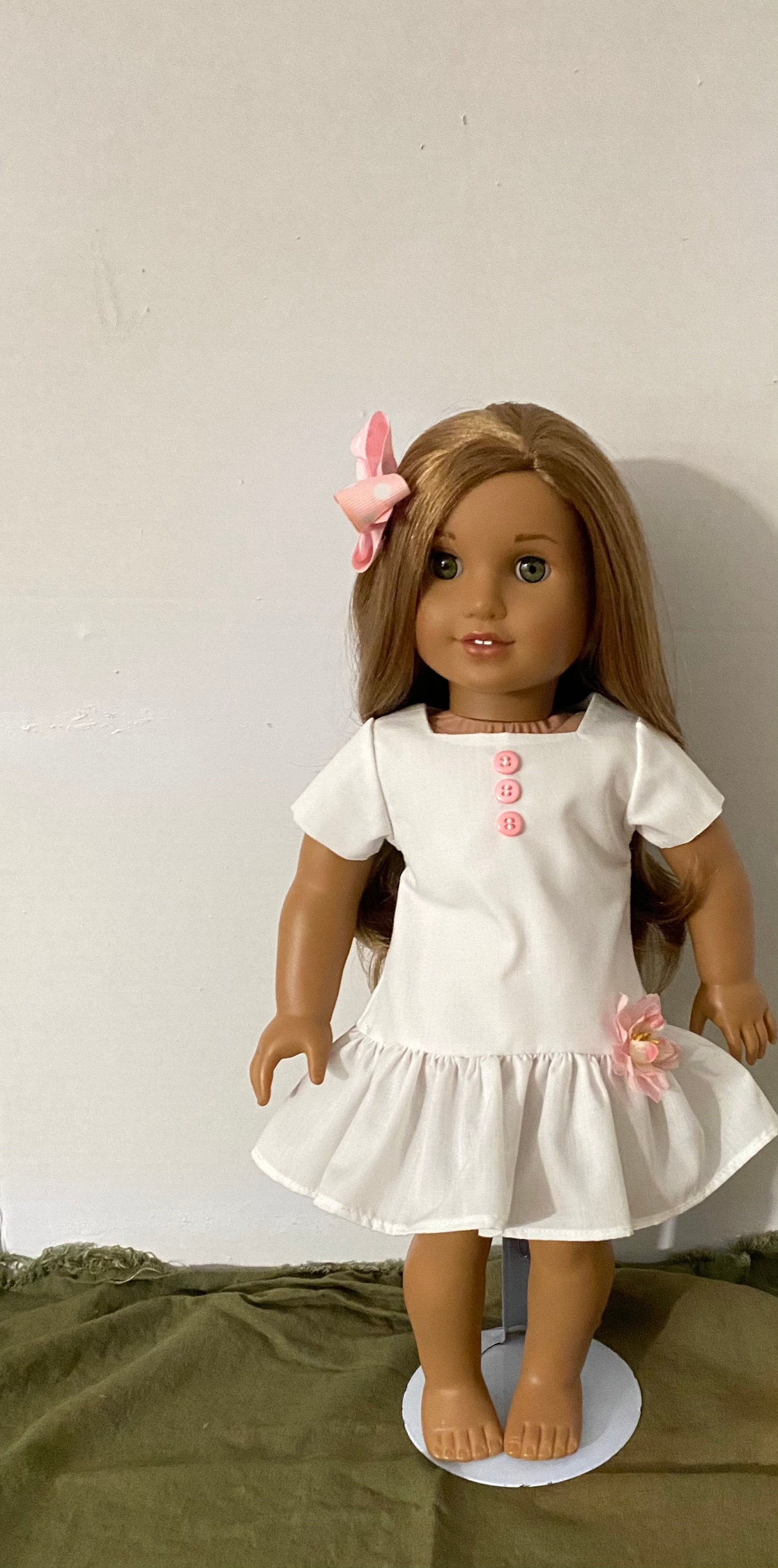 18 Inch Doll Dress Girly Girl Dress Pink Flower Pink - Etsy