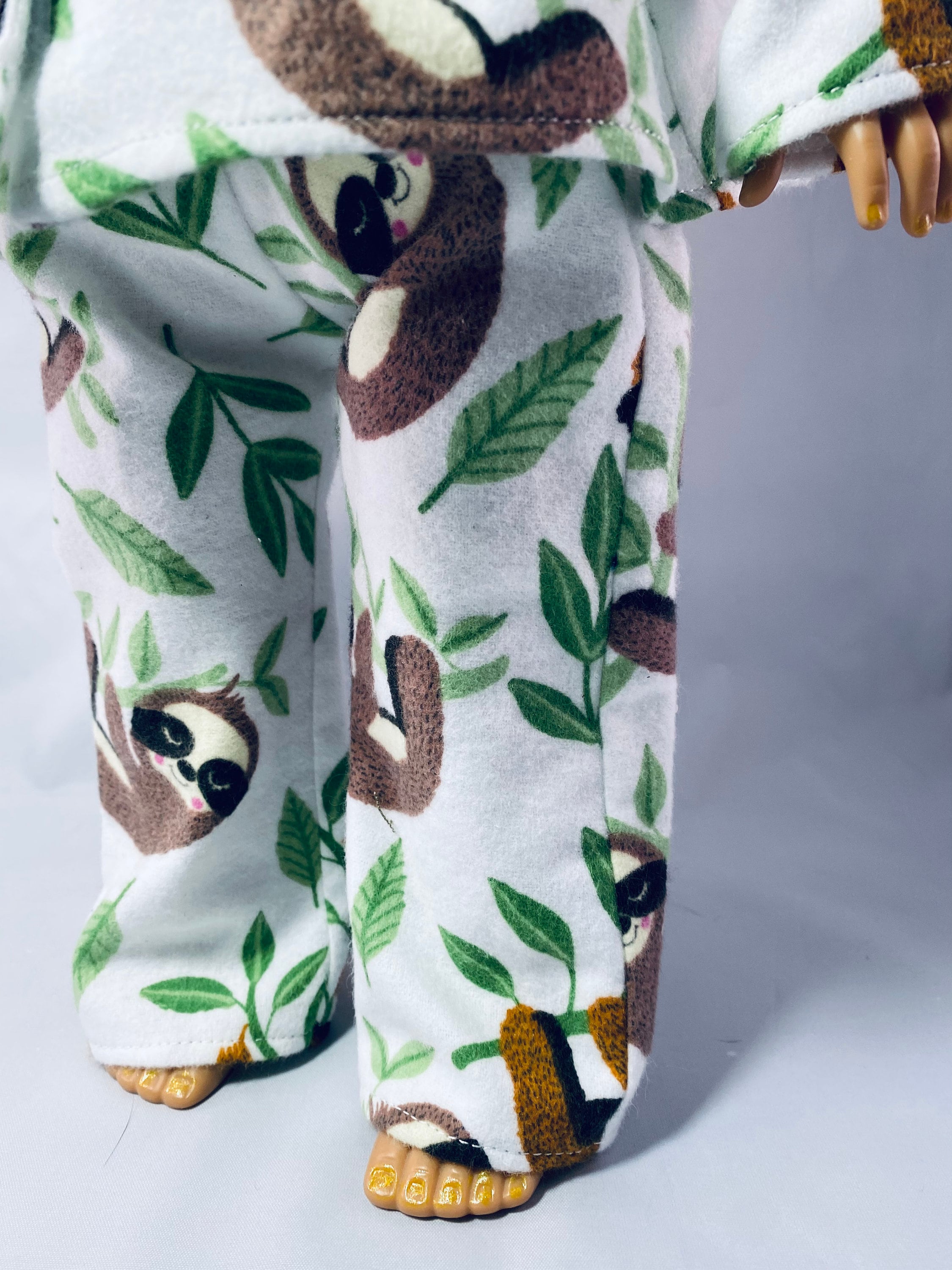 Sloth Doll Pjs Slumber Party Pjs Doll Pajamas Sloth - Etsy