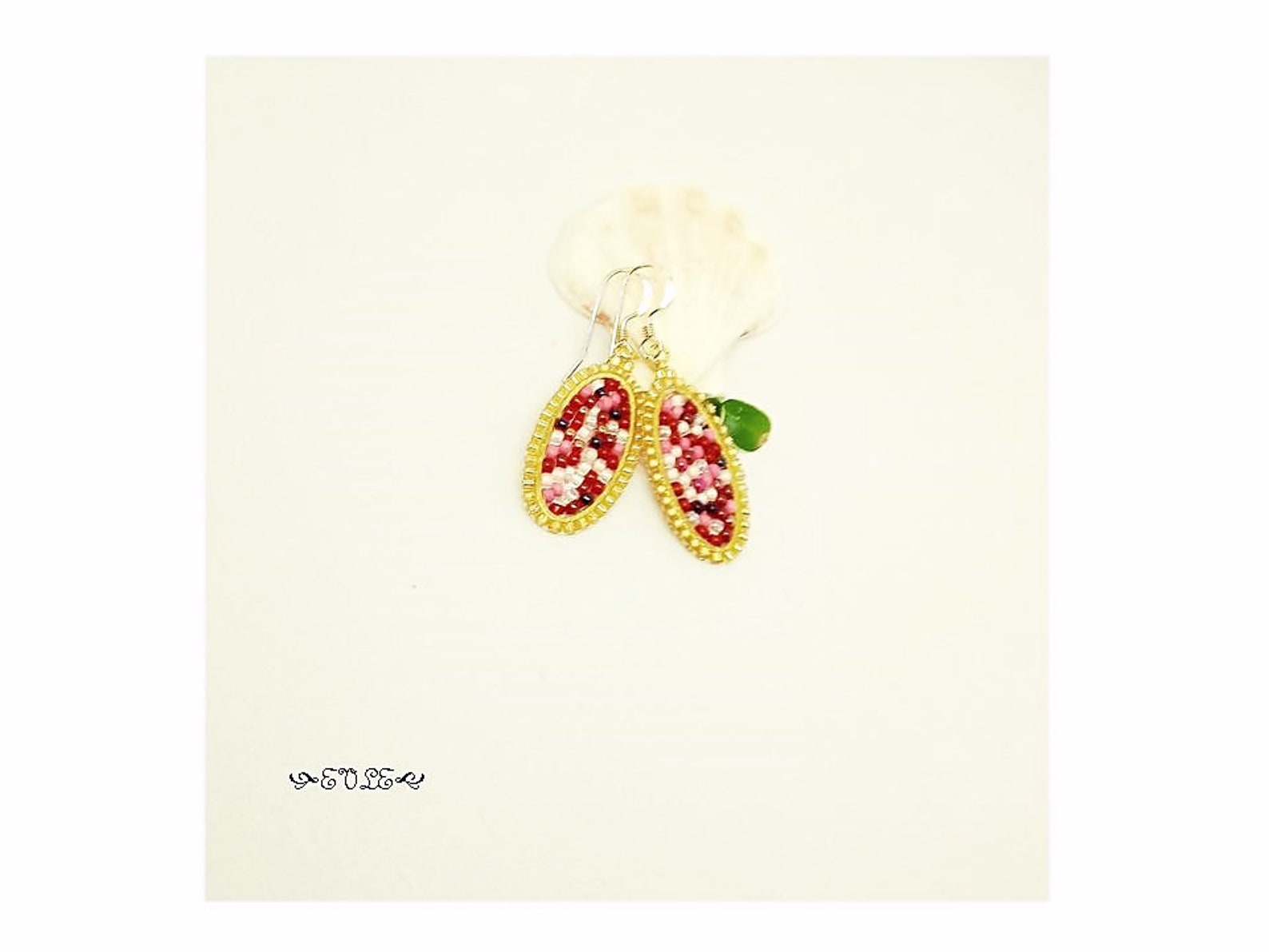 Gold Filled Summer Colour Seed Bead Drop Earrings - Etsy