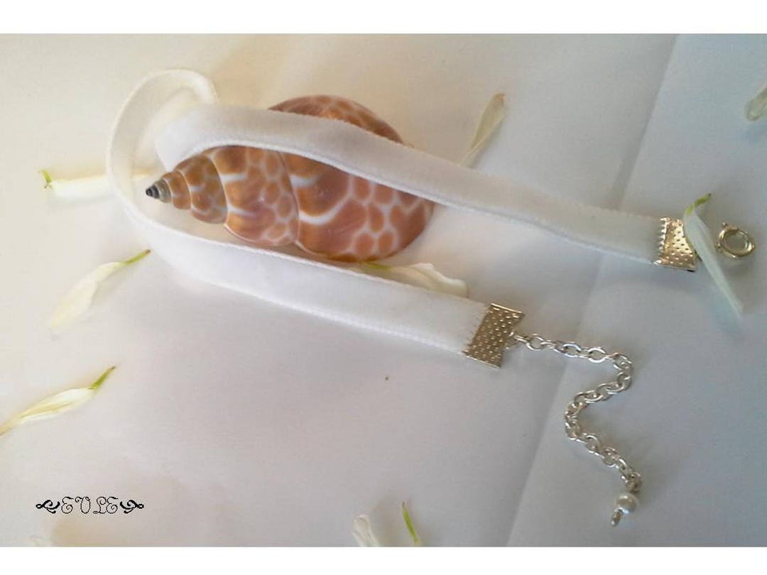 10mm Velvet Choker, Victorian Style, Pearl Extension - Etsy