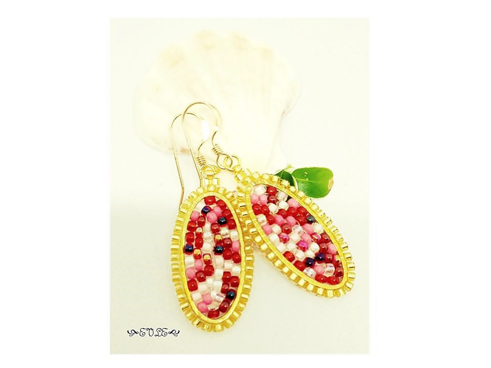 Gold Filled Summer Colour Seed Bead Drop Earrings - Etsy