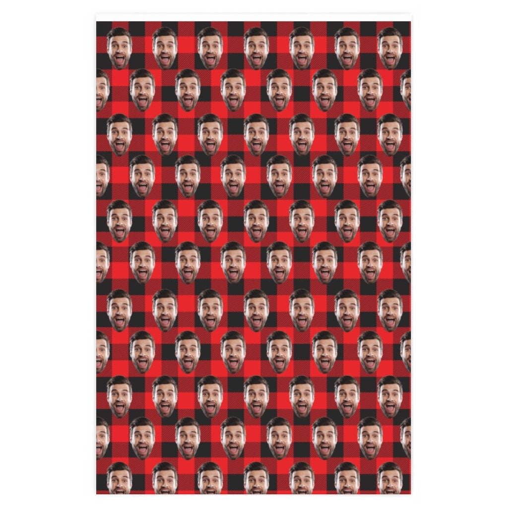 Face Wrapping Paper Custom Wrapping Paper Face Gift - Etsy