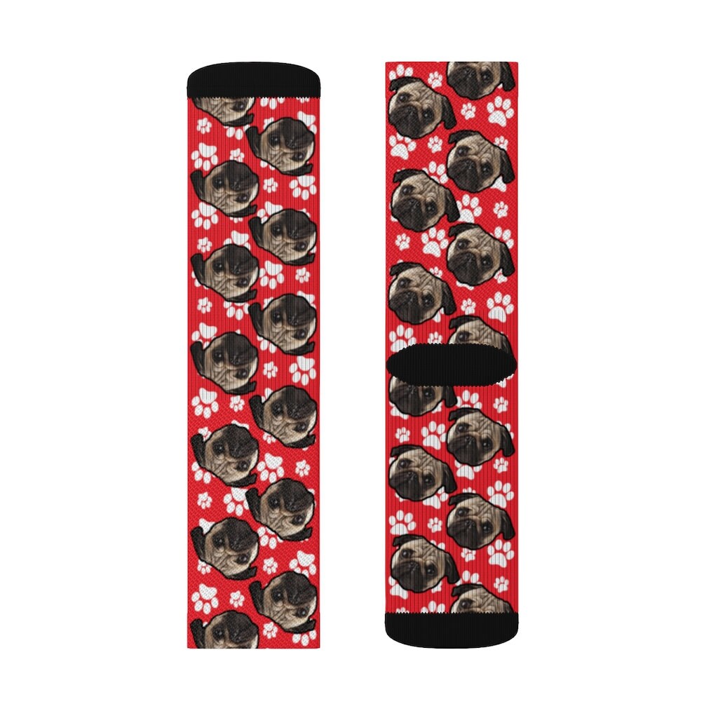 Personalized Dog Face Socks Custom Dog Socks Dog Mom Gift - Etsy