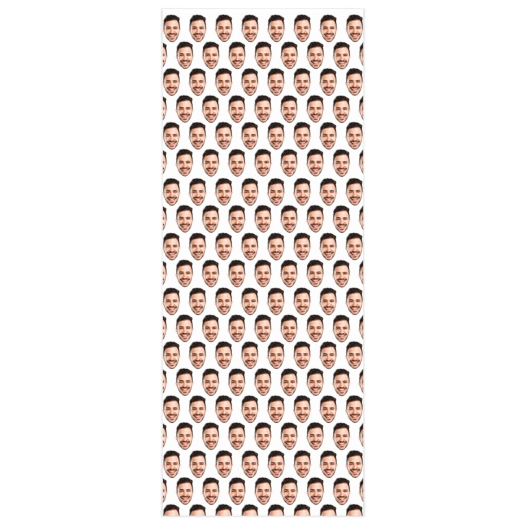 Face Wrapping Paper Custom Wrapping Paper Face Gift - Etsy