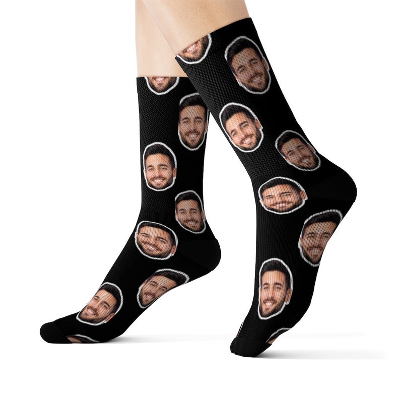 Personalized Face Socks - Custom Dad Socks - Father's Day Gift - Custom ...