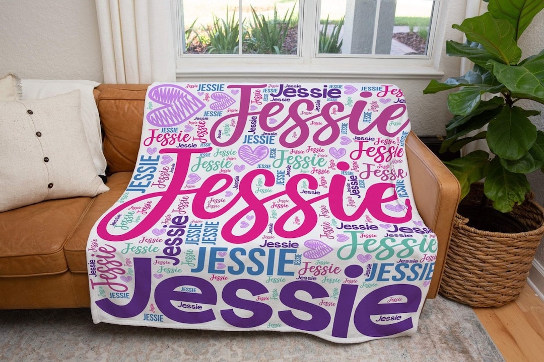 Custom Blanket With Name - Personalized Blanket - Name Blanket for ...