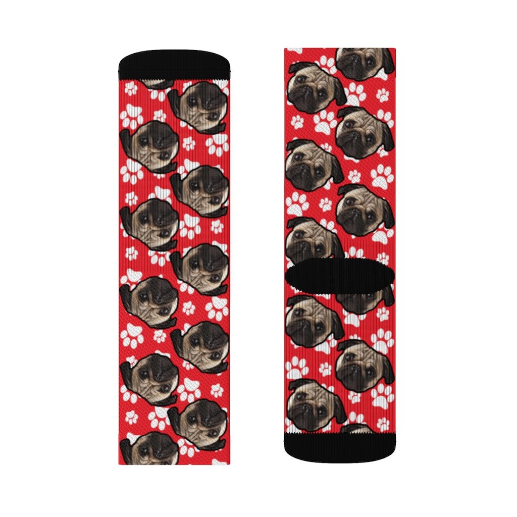 Personalized Dog Face Socks Custom Dog Socks Dog Mom Gift - Etsy