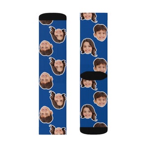 Custom Double Face Socks - Personalized Face Socks - Father's Day Gift ...