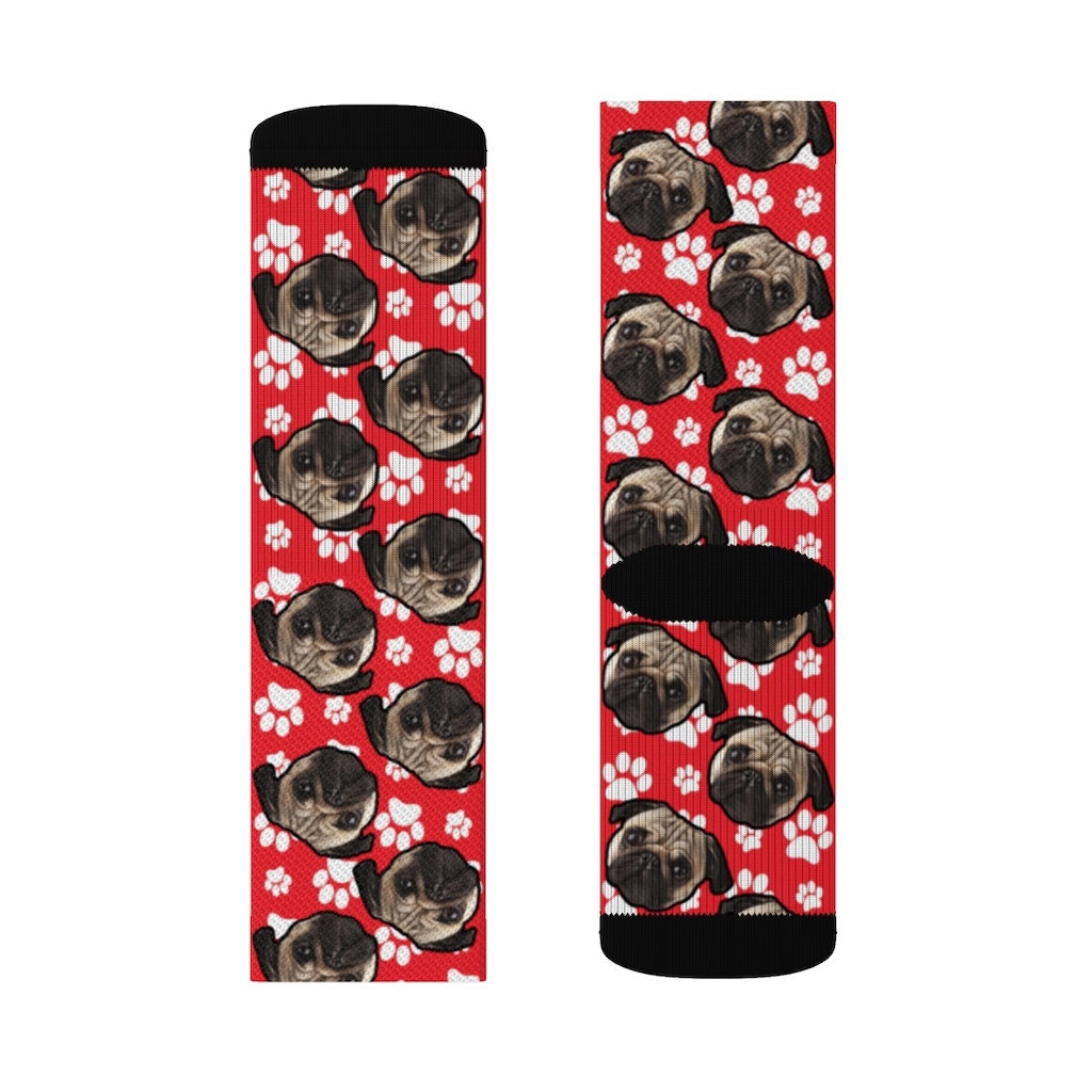 Personalized Dog Face Socks Custom Dog Socks Dog Mom Gift | Etsy