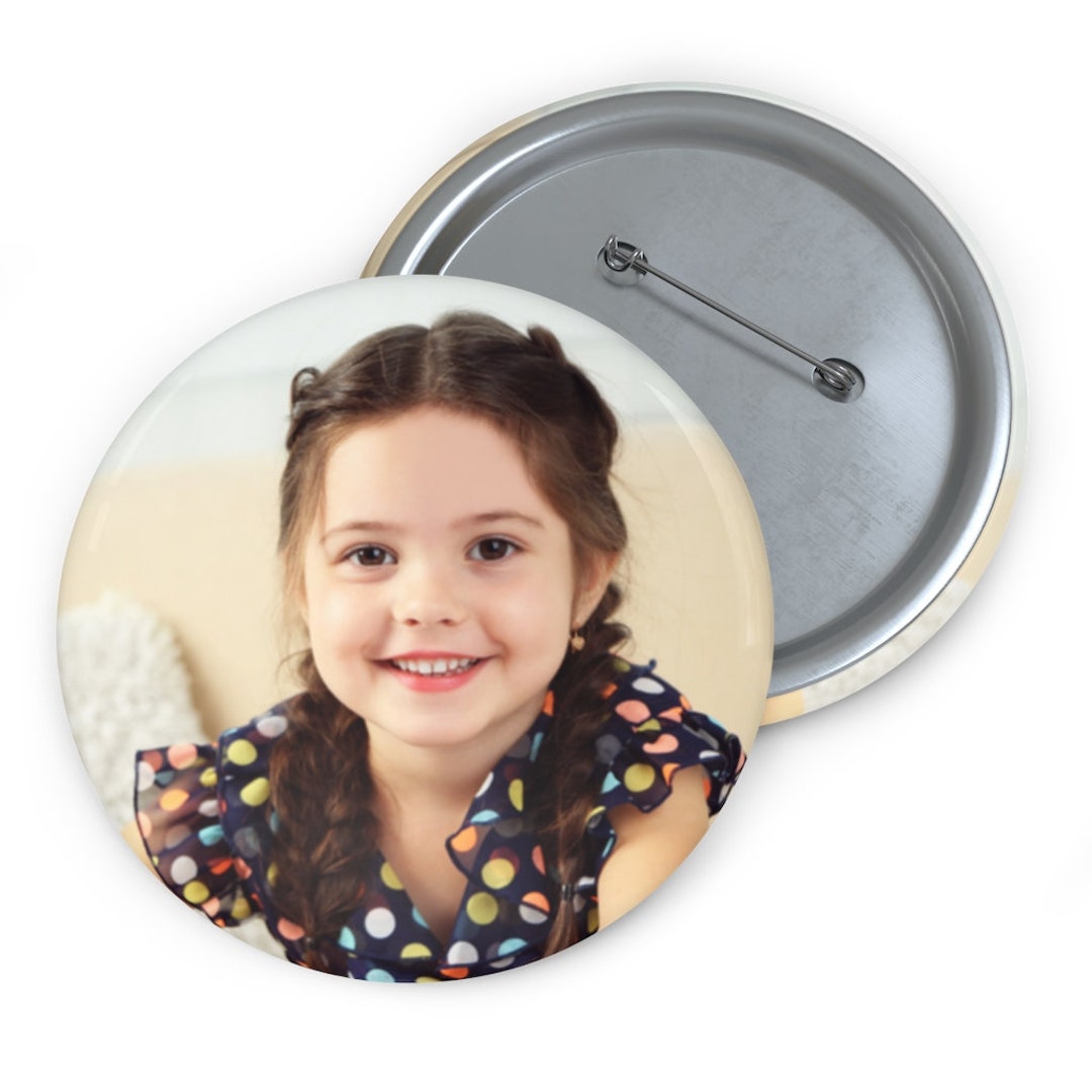 Personalized Picture Button - Custom 3in Pin - Back to School Pin ...