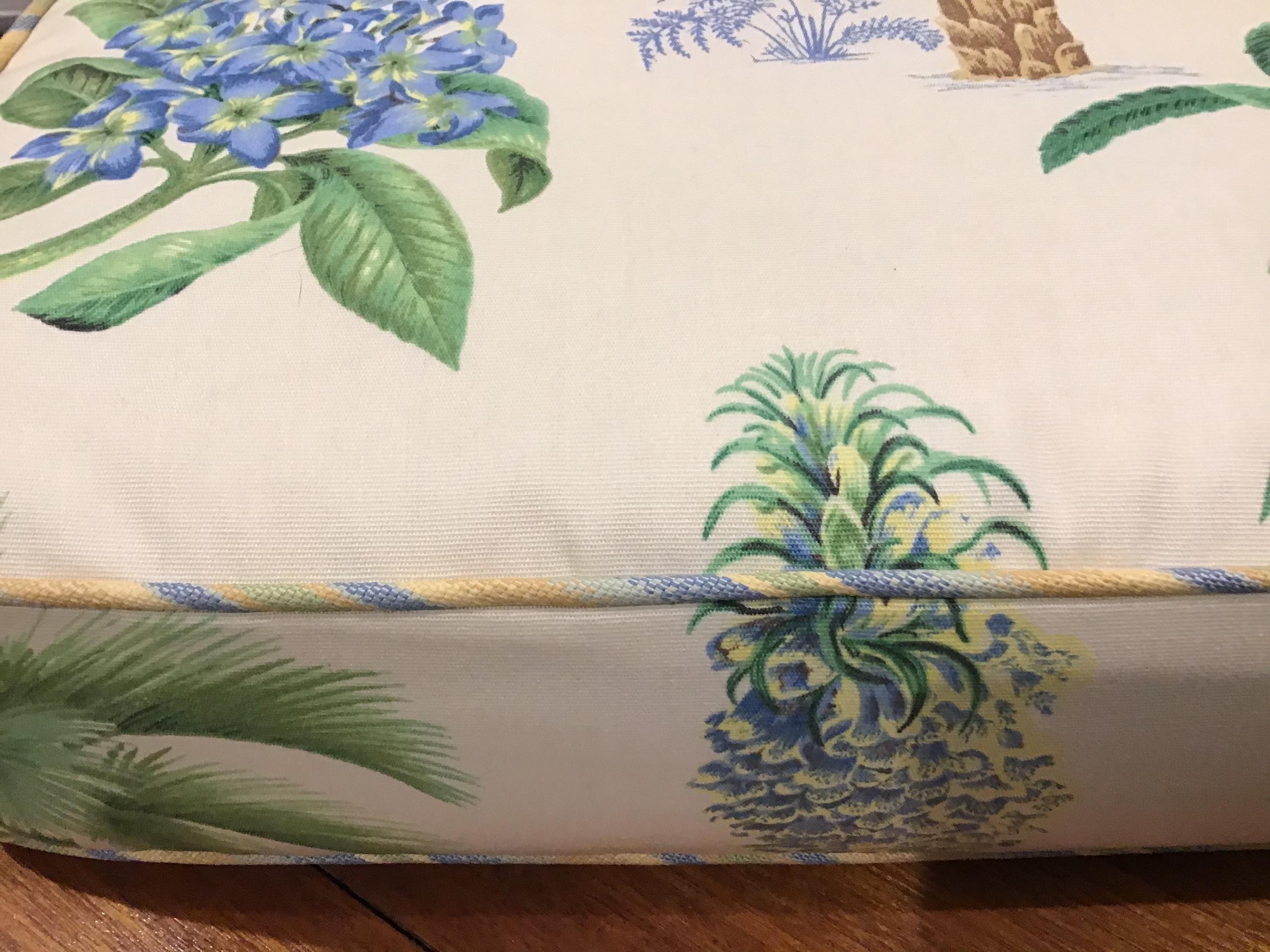 Sunbrella Tropical Palm Tree Outdoor Fabric: Acrylic Upholstery - Etsy